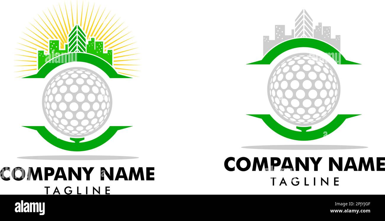 Set of Golf Town Icon Logo Design Element Stock Vector Image & Art - Alamy