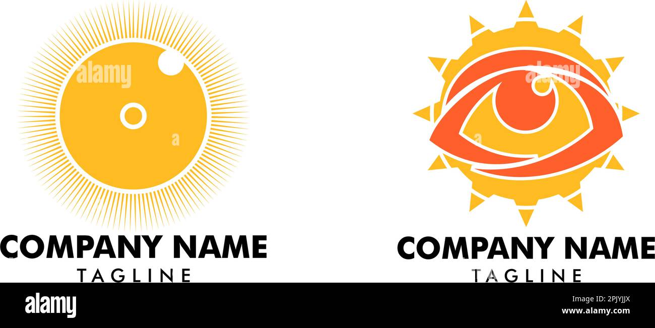 Set of Eye Sun Icon Logo Design Element Stock Vector Image & Art - Alamy
