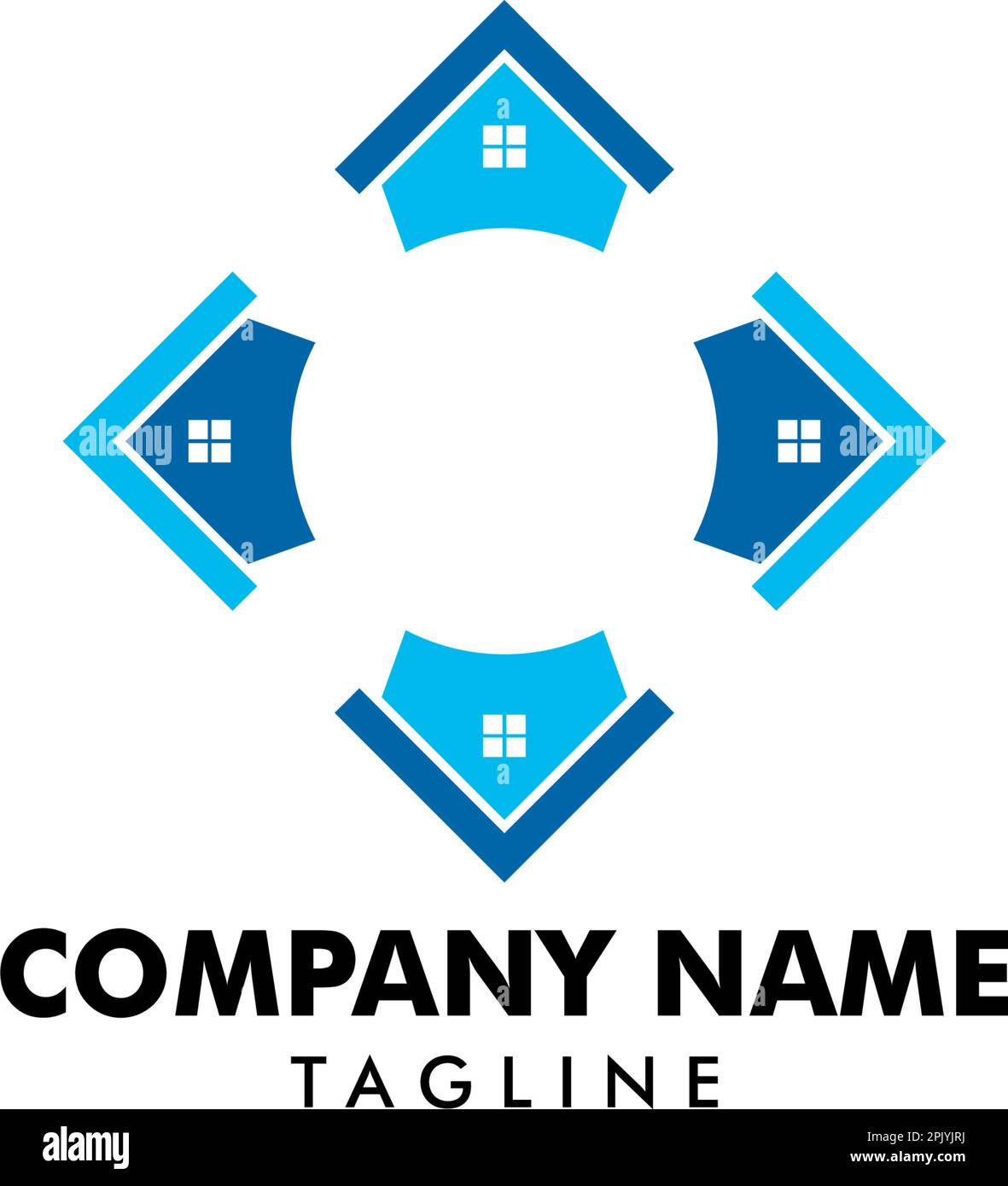 Real Estate Group Logo Design Template Stock Vector Image & Art - Alamy