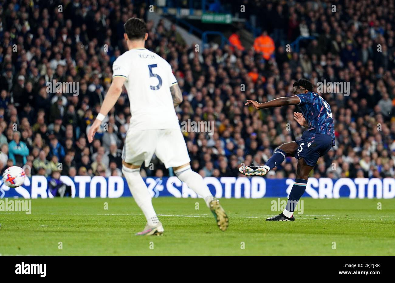 Nottingham Forest's Orel Mangala scores their side's first goal of the ...