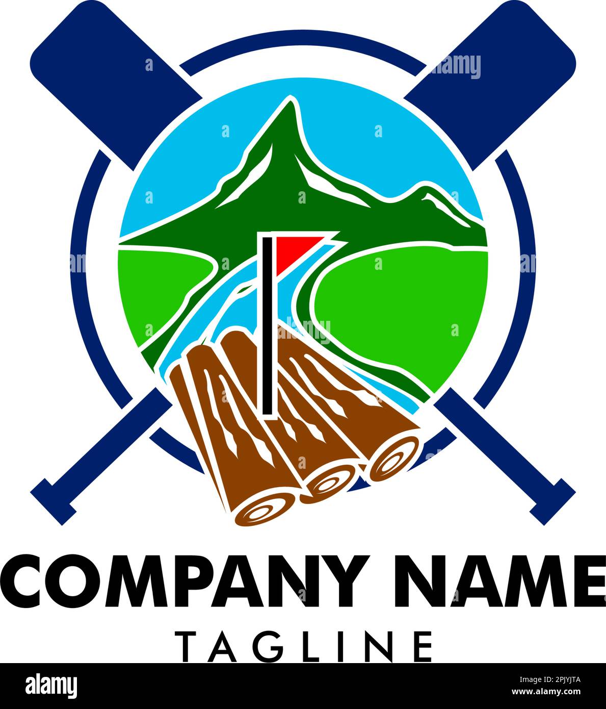 Rafting logo design vector template Stock Vector Image & Art - Alamy