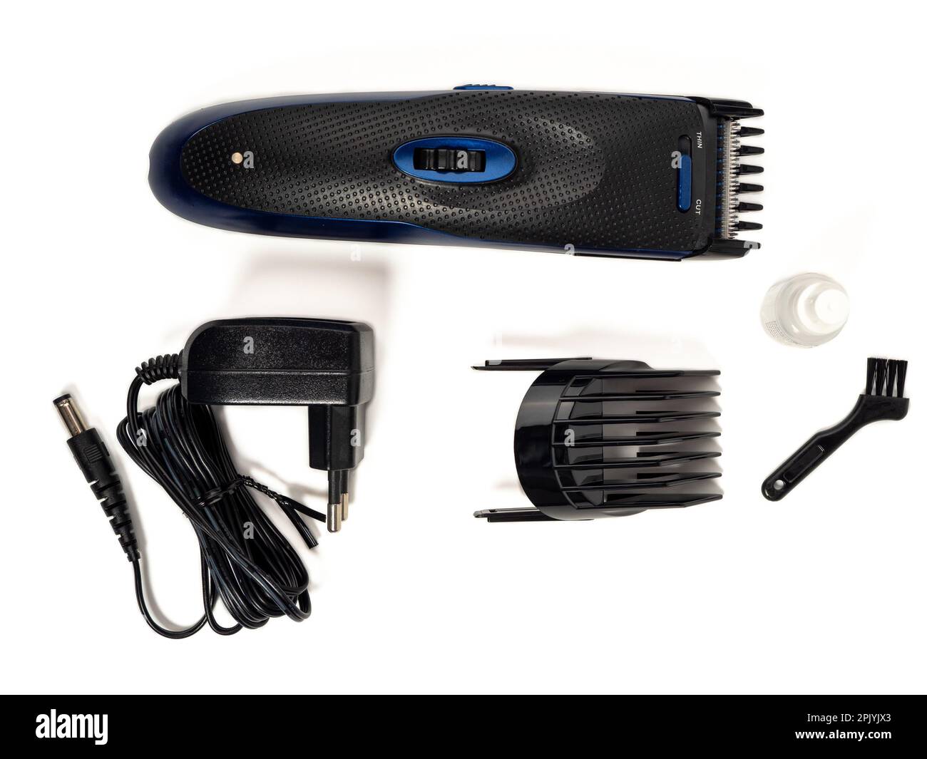 Hair clipper isolated on white background. Modern hair clipper. Close ...