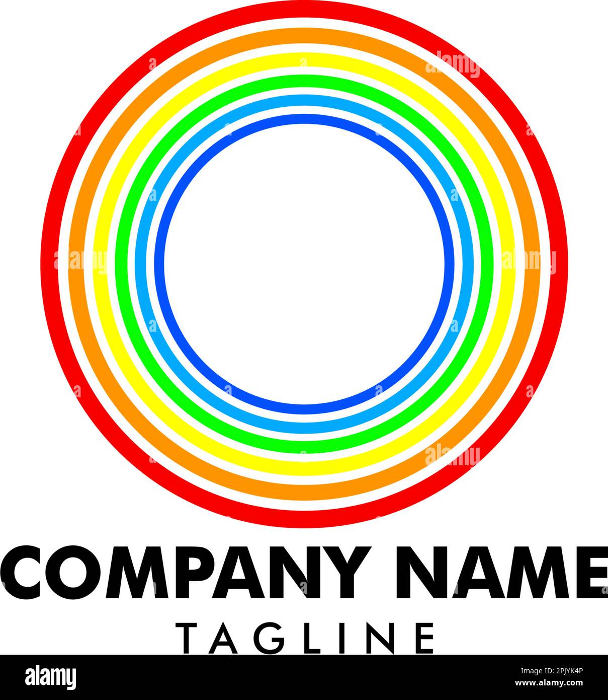 Rainbow Logo design vector template Stock Vector Image & Art - Alamy