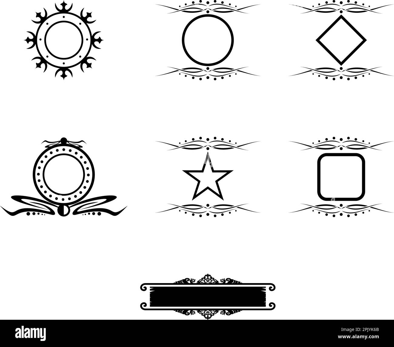 Vintage frames Black and White Stock Photos & Images - Alamy