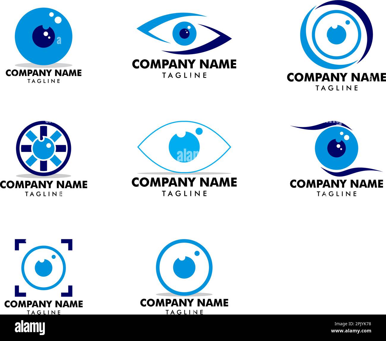 Set of Eye Ball Icon Vector Logo Template Stock Vector Image & Art - Alamy