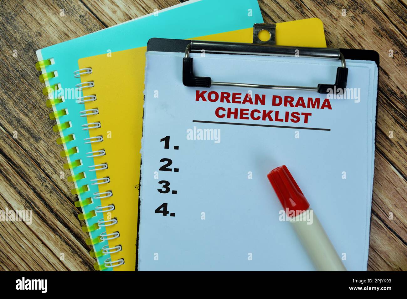 Concept of Korean Drama Checklist, Supported by an additional services ...