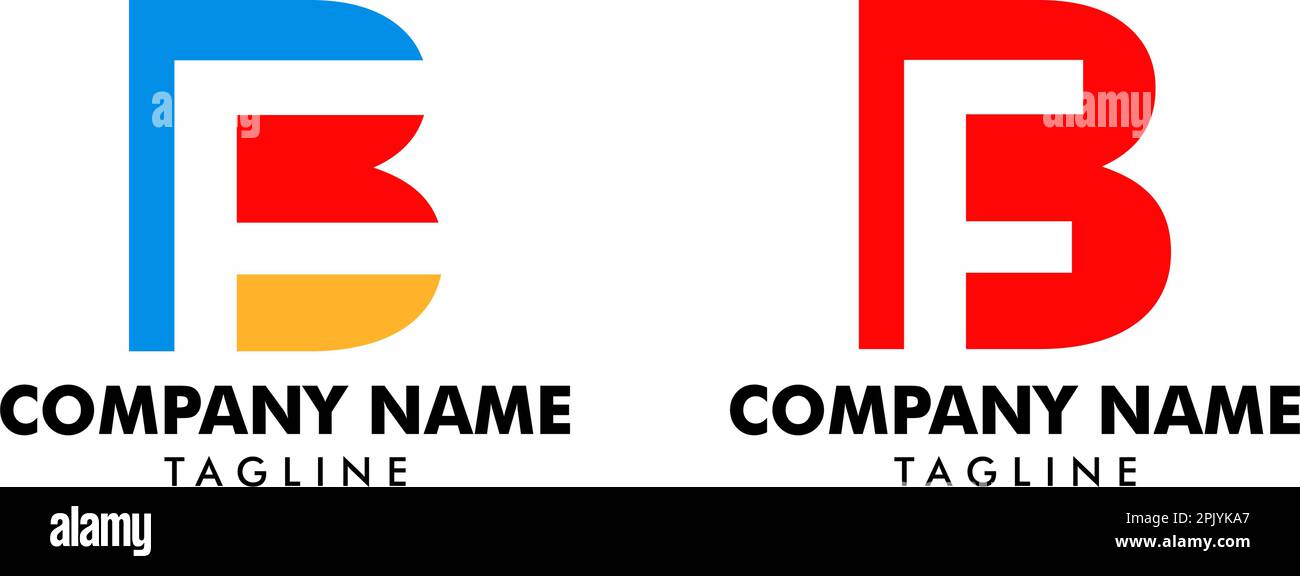 Initial logo bf vector vectors hi-res stock photography and images - Alamy