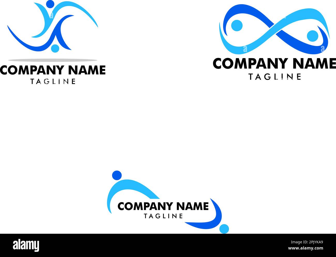 Set of Infinity People Logo Design Template Stock Vector Image & Art ...