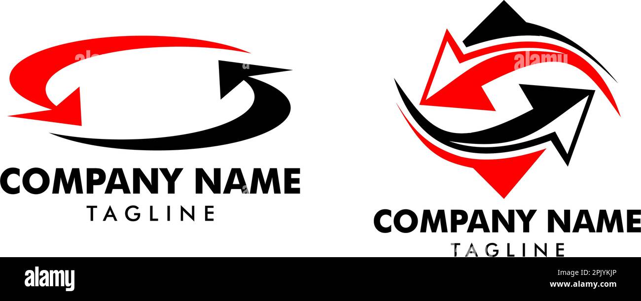 Set of Arrow Exchange Logo Icon Template Stock Vector Image & Art - Alamy
