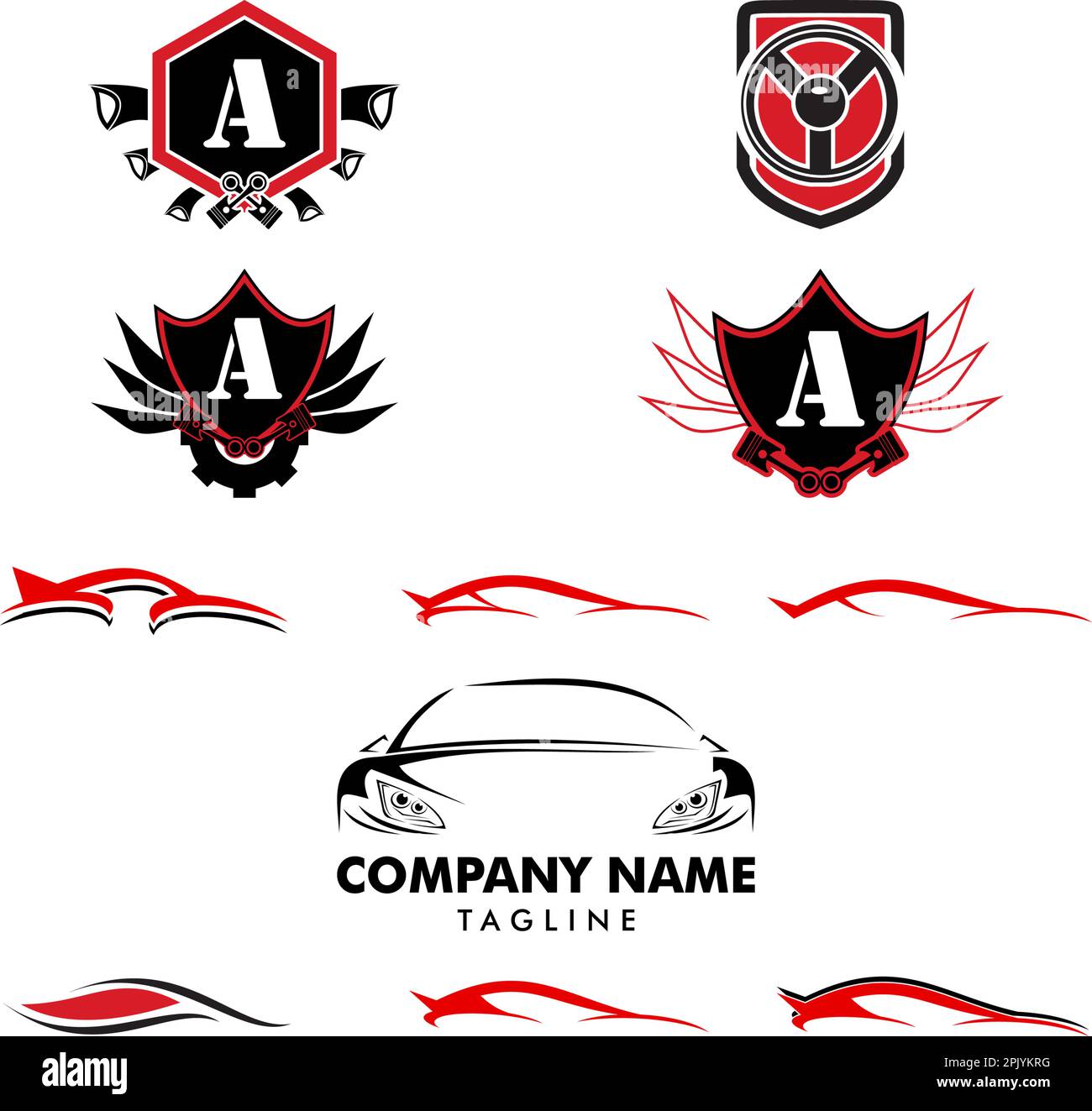 Set of Auto car Logo Template Stock Vector Image & Art - Alamy