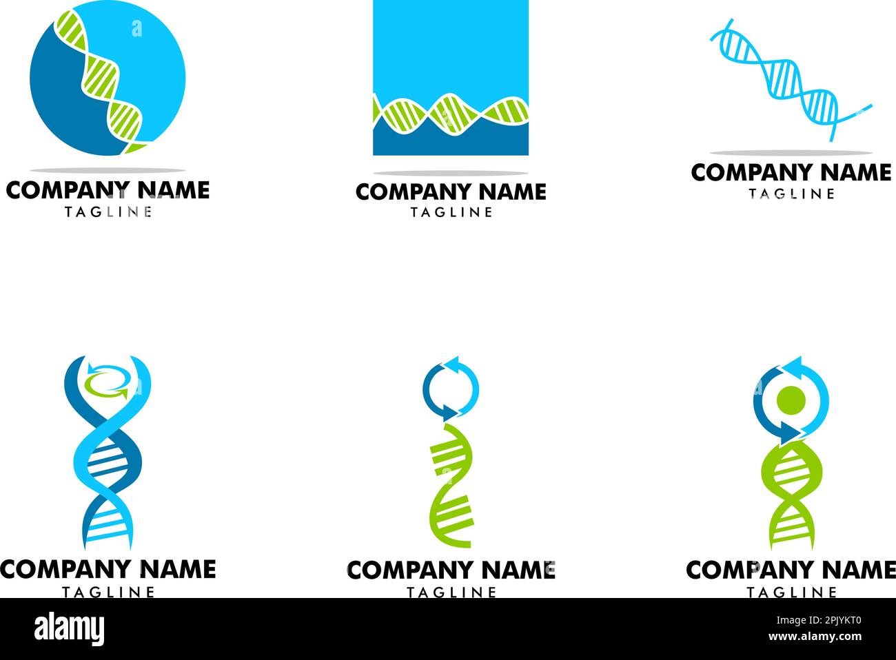 Set of DNA logo vector icon template Stock Vector Image & Art - Alamy