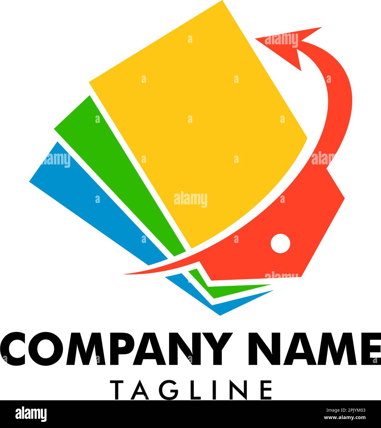 Price Tag and Arrow Logo Template Design Stock Vector Image & Art - Alamy