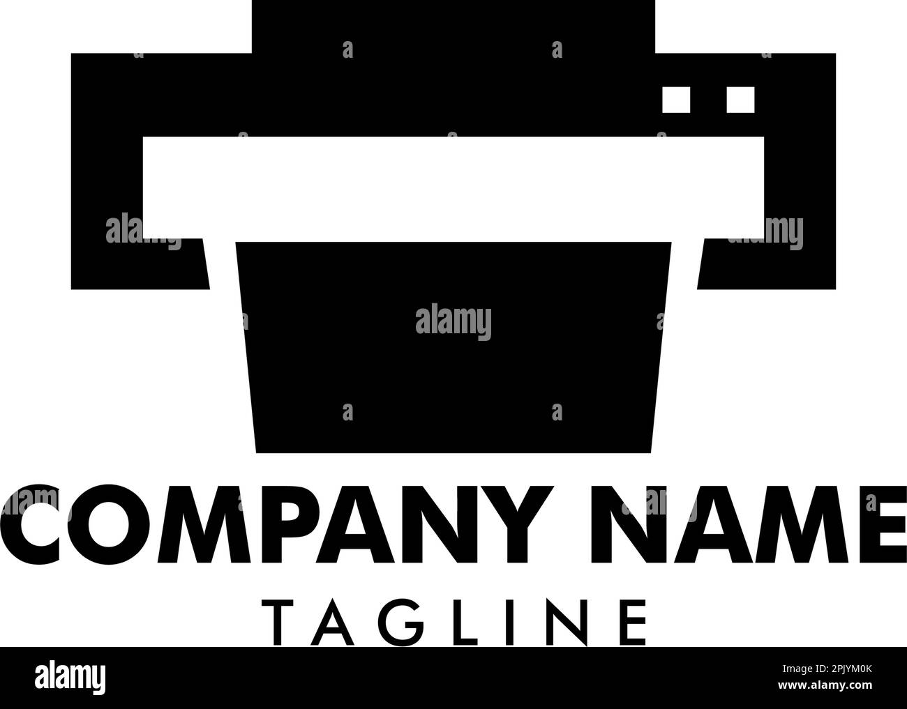 Printer Icon Vector Logo Template Stock Vector Image & Art - Alamy