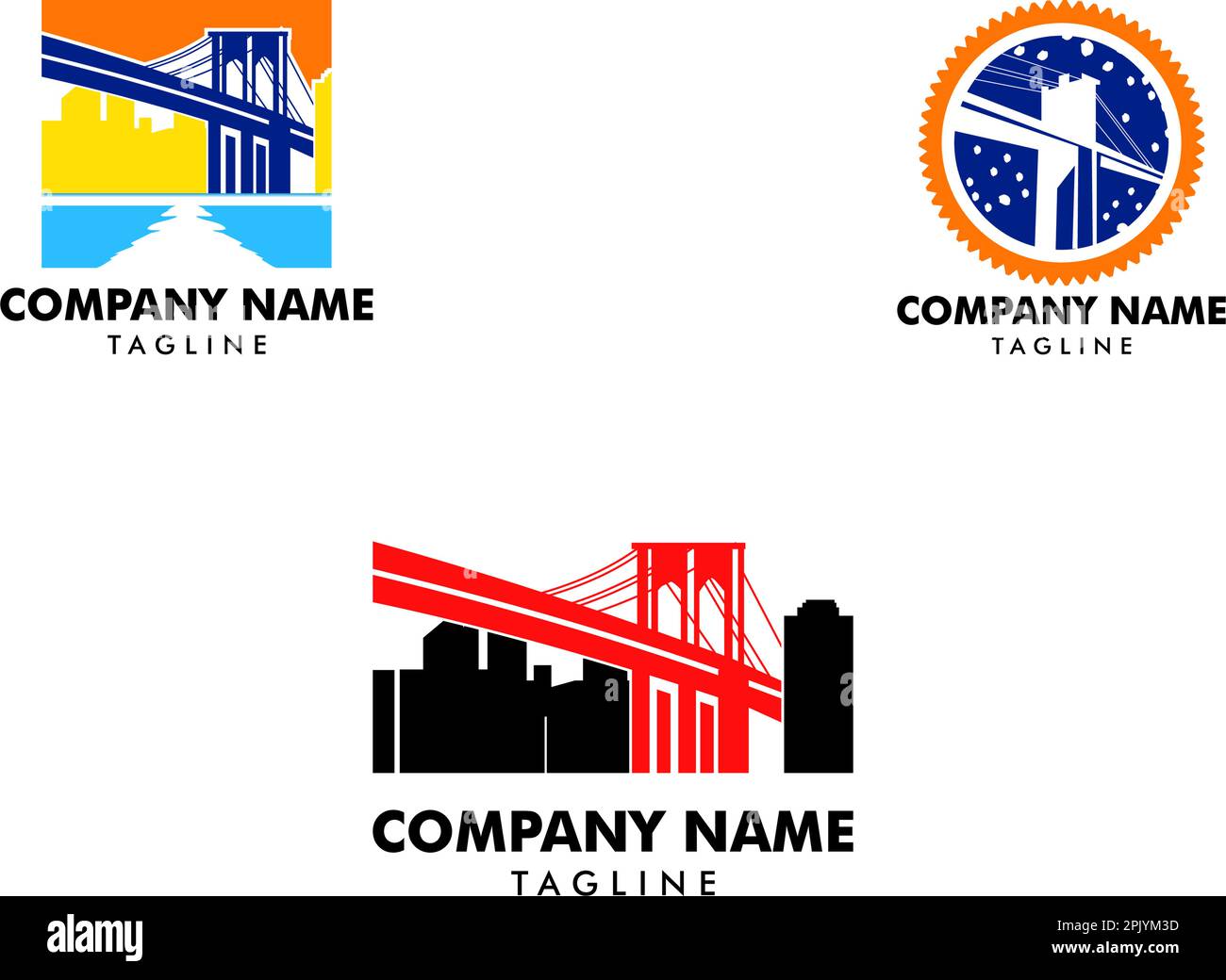 Famous brooklyn bridge skyline Stock Vector Images - Alamy