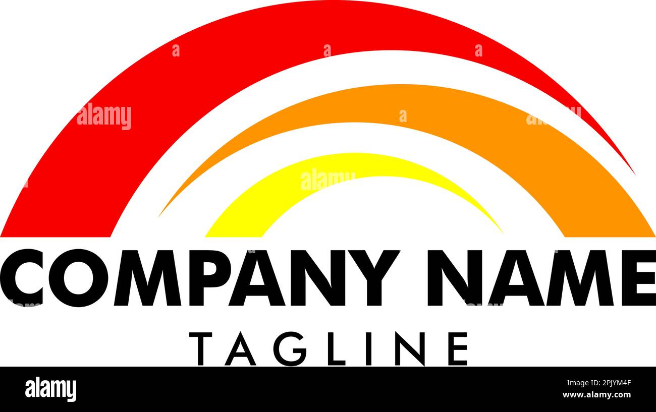 Rainbow Logo design vector template Stock Vector Image & Art - Alamy