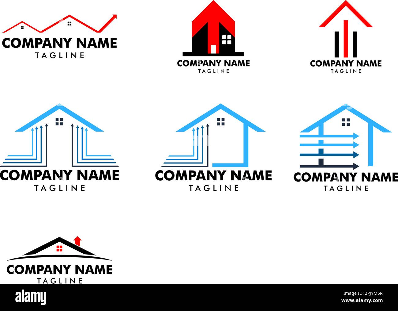 Set of Arrow house logo design template Stock Vector Image & Art - Alamy