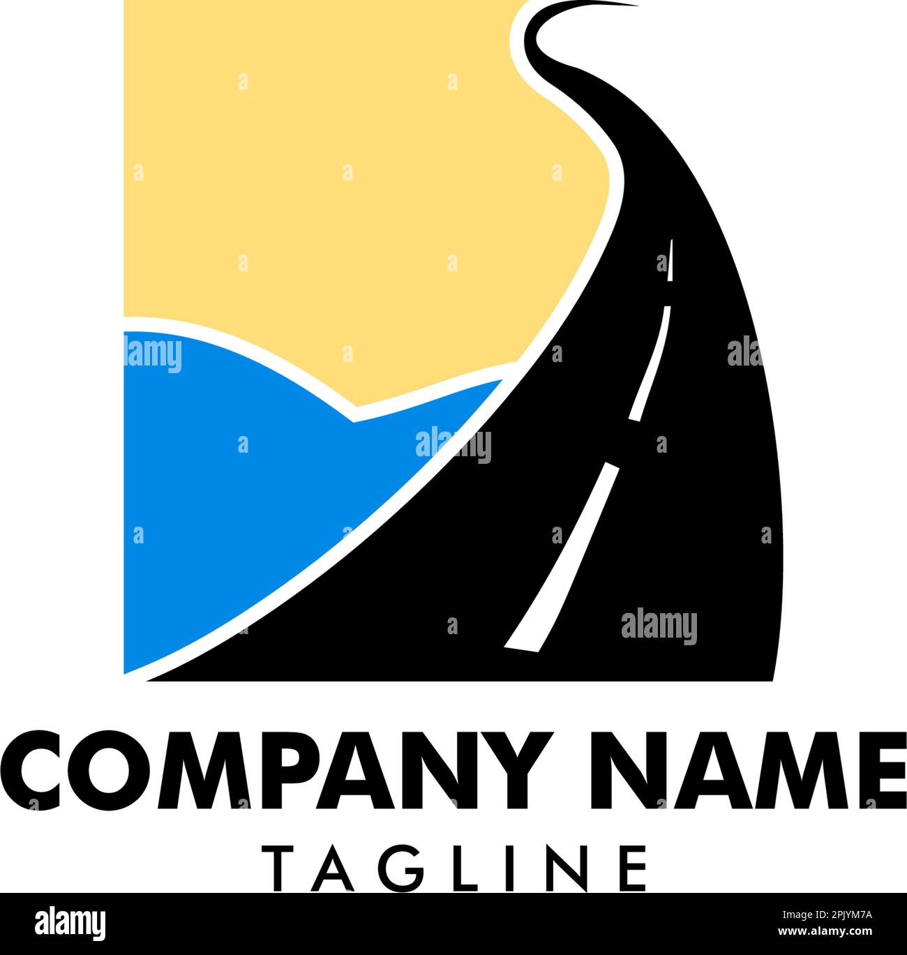 Road Beach logo design Vector Stock Vector Image & Art - Alamy