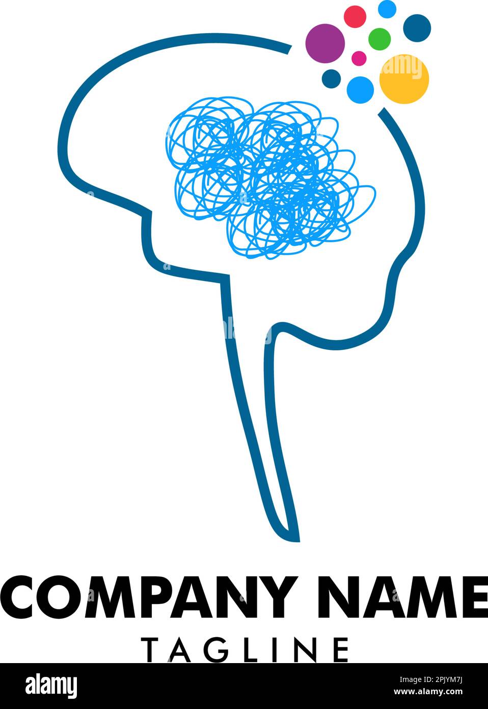 Psychology Vector Logo Template Design Stock Vector Image & Art - Alamy