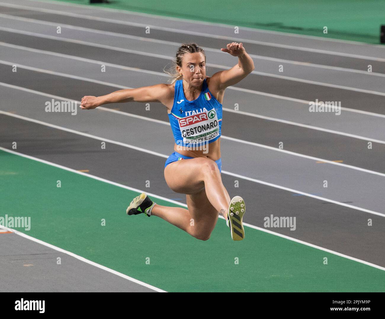 Ottavia Cestonaro of Italy competing in the women’s triple jump final ...