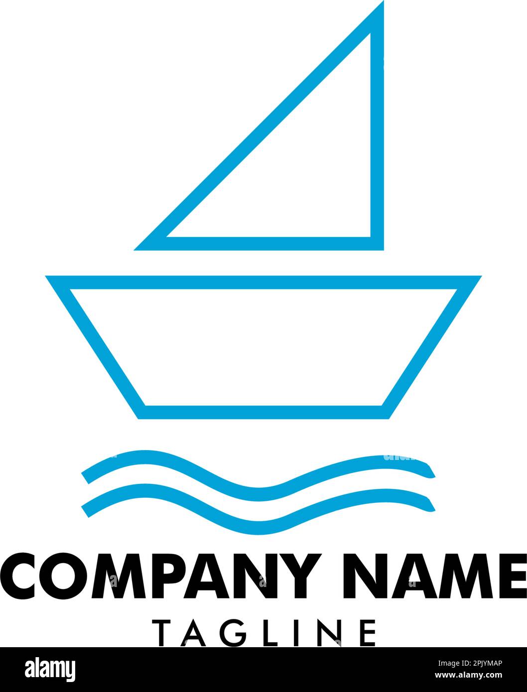 Sailboat logo, sailing logo design vector icons Stock Vector Image ...