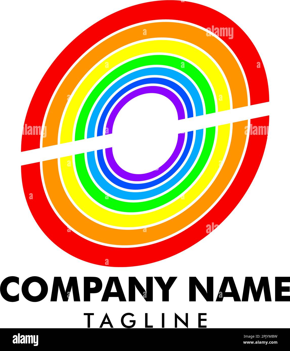Rainbow Logo design vector template Stock Vector Image & Art - Alamy