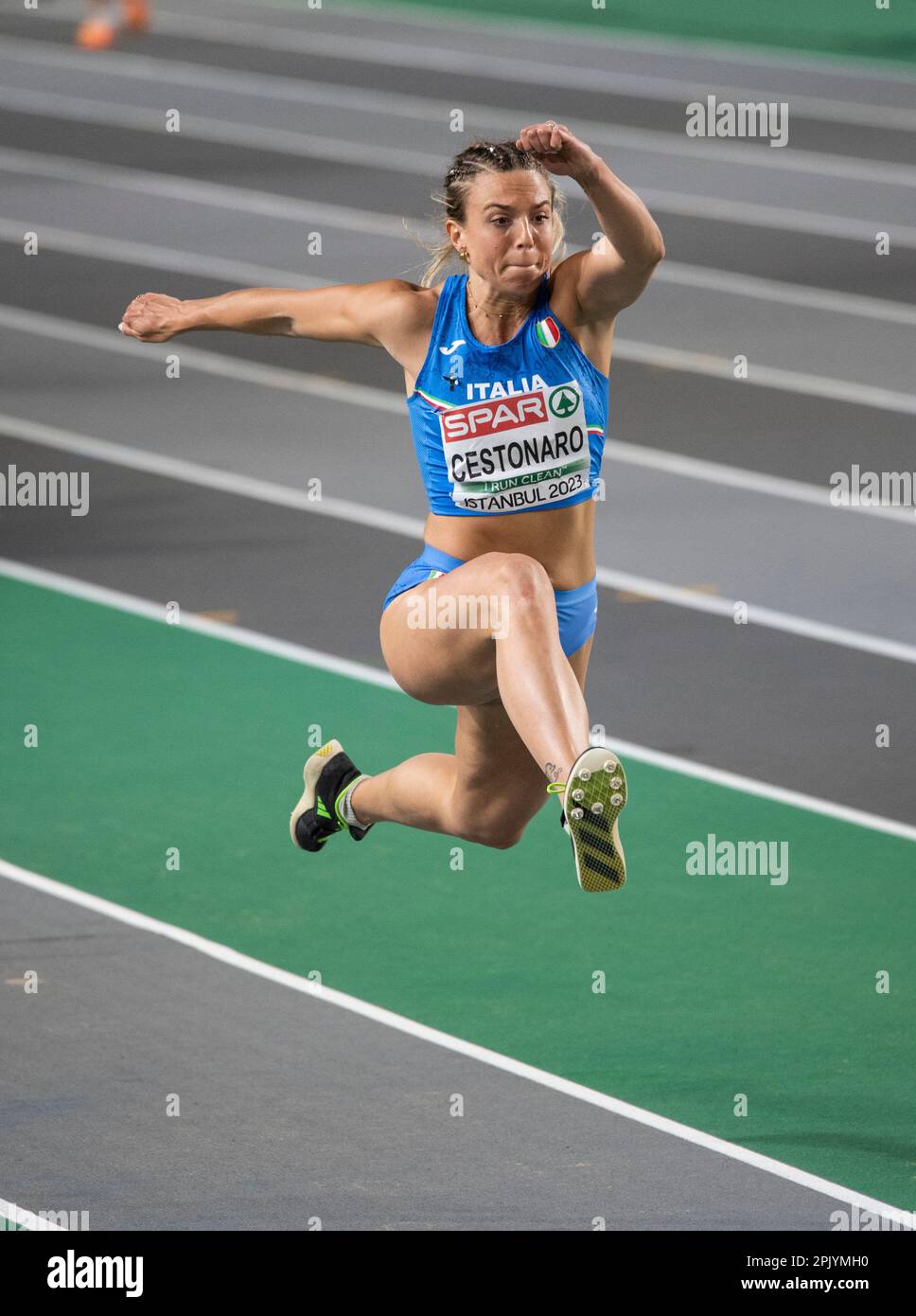 Ottavia Cestonaro of Italy competing in the women’s triple jump final ...