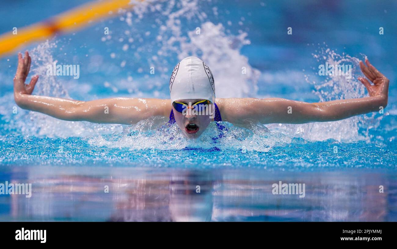 Stirling’s Suzie McNair competes in the Women’s 400m IM Final on day ...