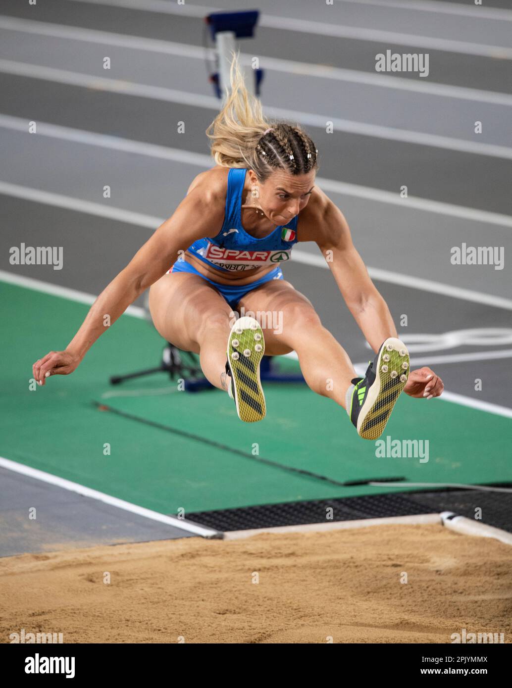 Ottavia Cestonaro of Italy competing in the women’s triple jump final ...