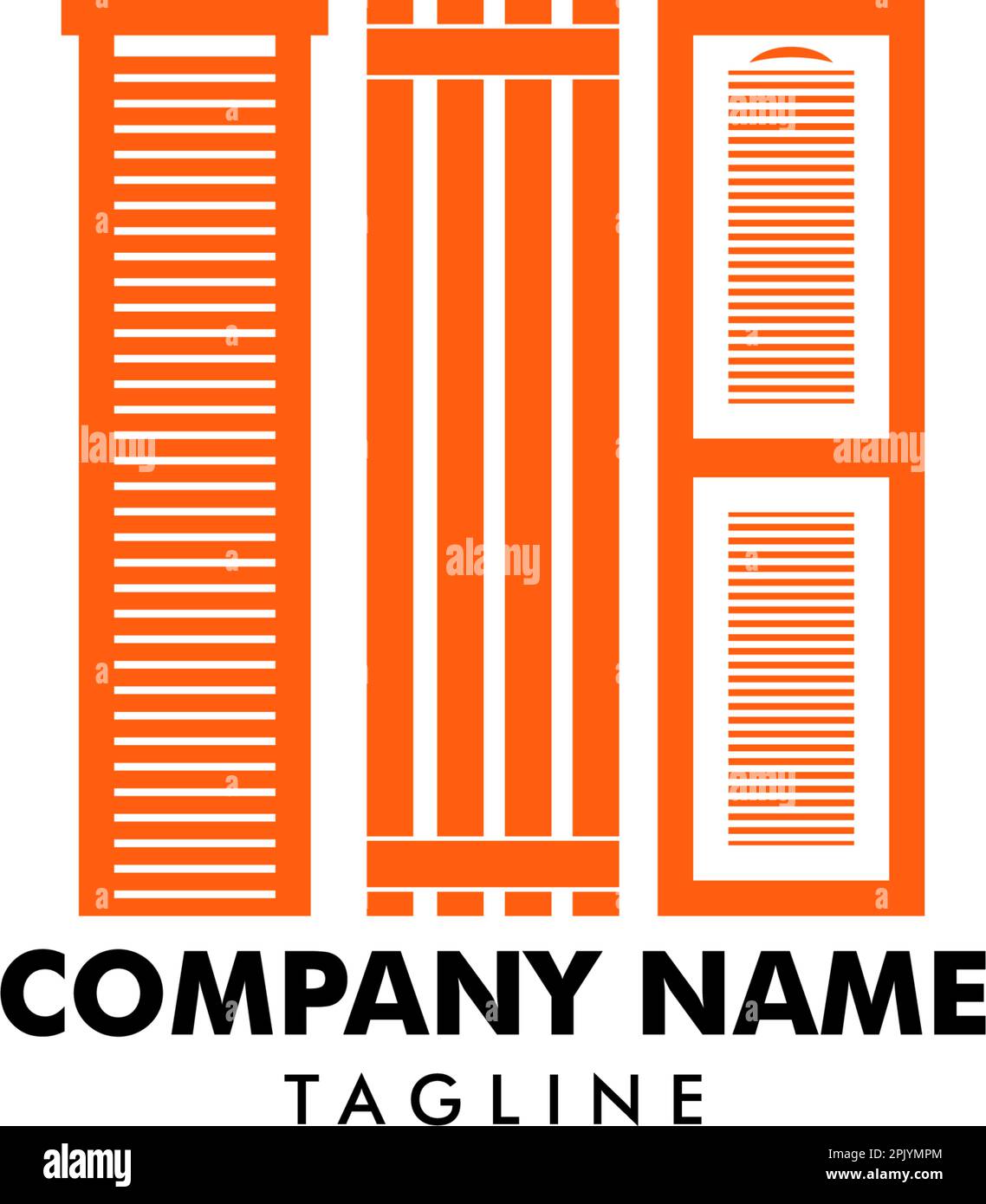 Roller Shutter Door Logo Icon Template Stock Vector Image & Art - Alamy