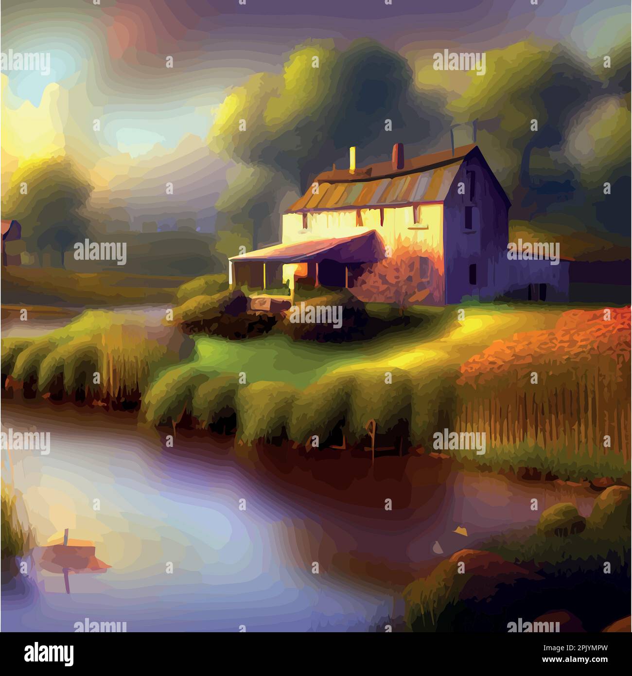 Village house images Stock Vector Images - Alamy