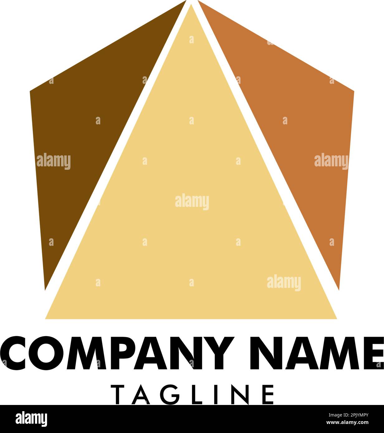 Pyramid Logo Template vector illustration Stock Vector Image & Art - Alamy