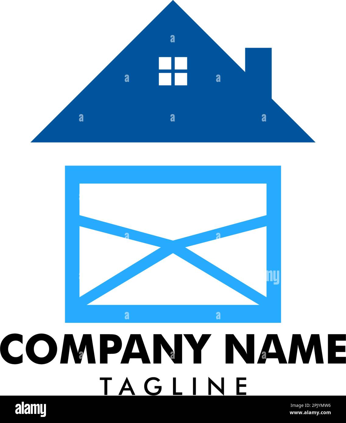 Mail house logo design concept template vector Stock Vector Image & Art ...