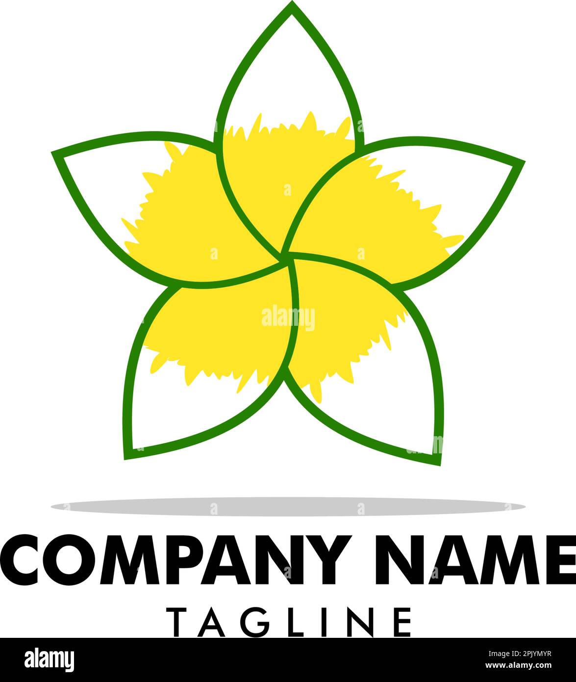 Plumeria flower logo template vector Stock Vector Image & Art - Alamy