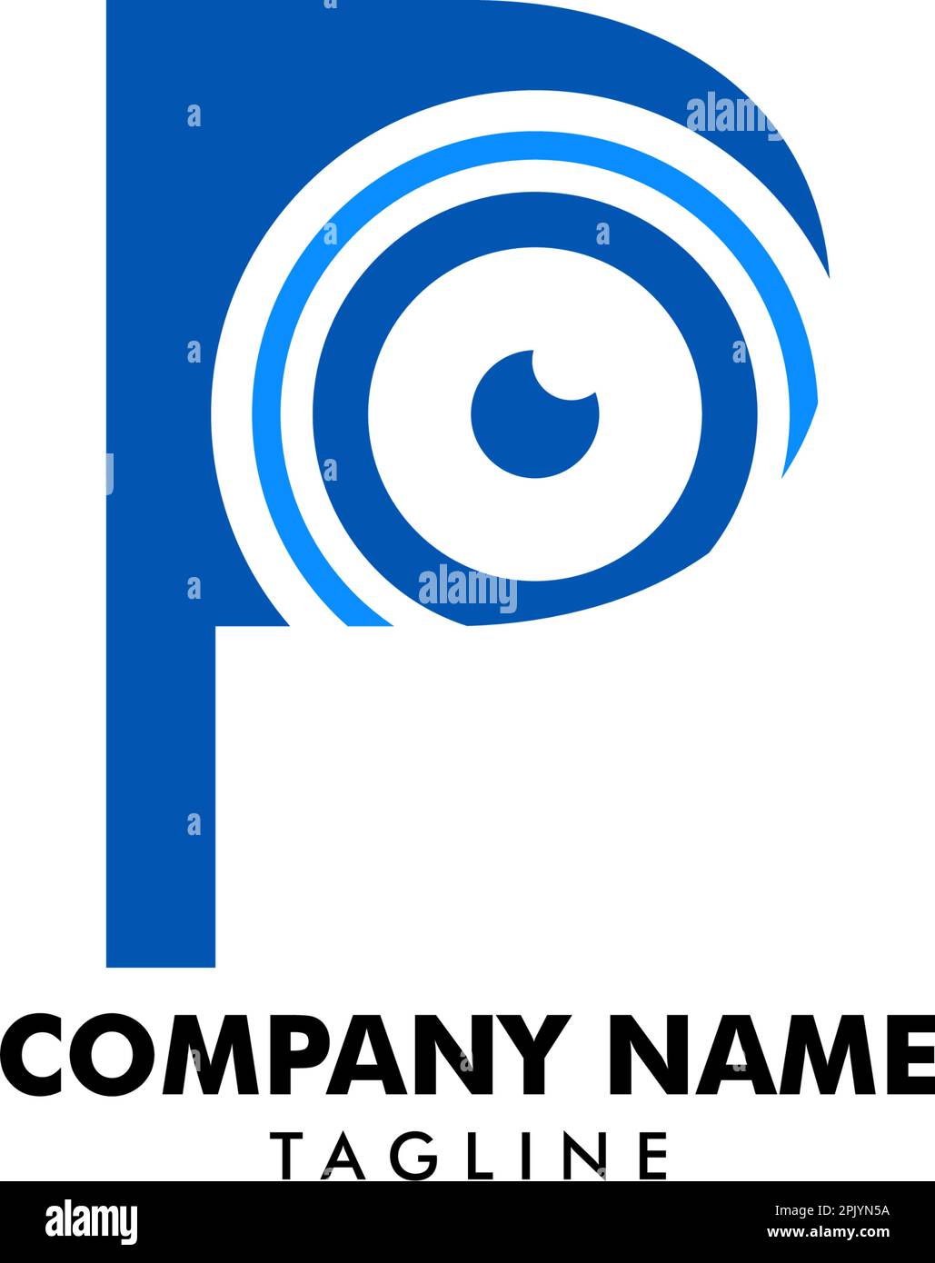 Logo eye p hi-res stock photography and images - Alamy