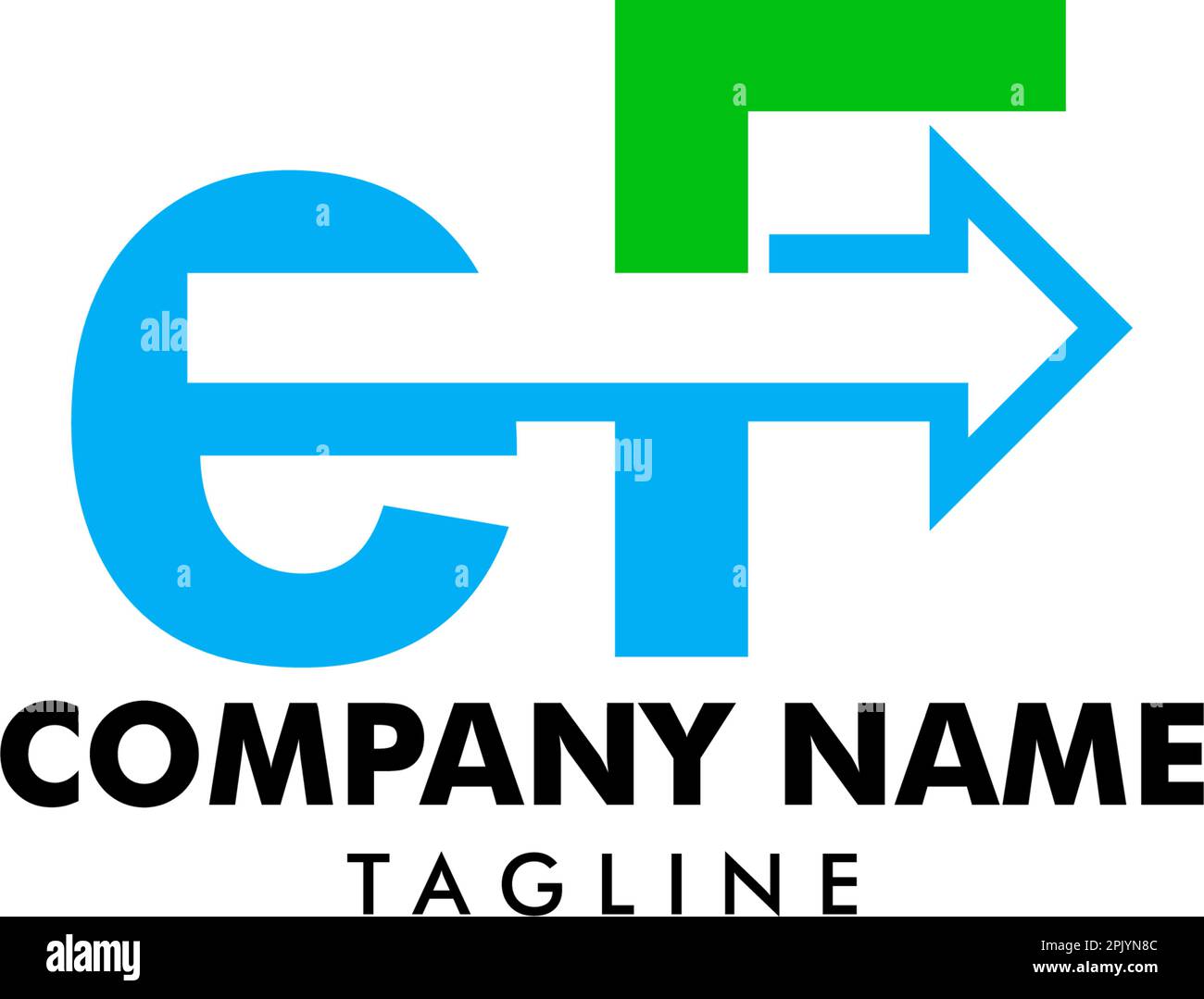 Letter EF with Arrow Logo Vector Stock Vector Image & Art - Alamy