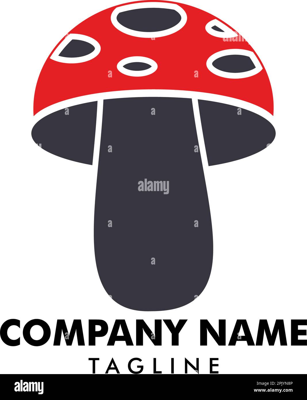 Mushroom Logo Template Design Vector Stock Vector Image & Art - Alamy