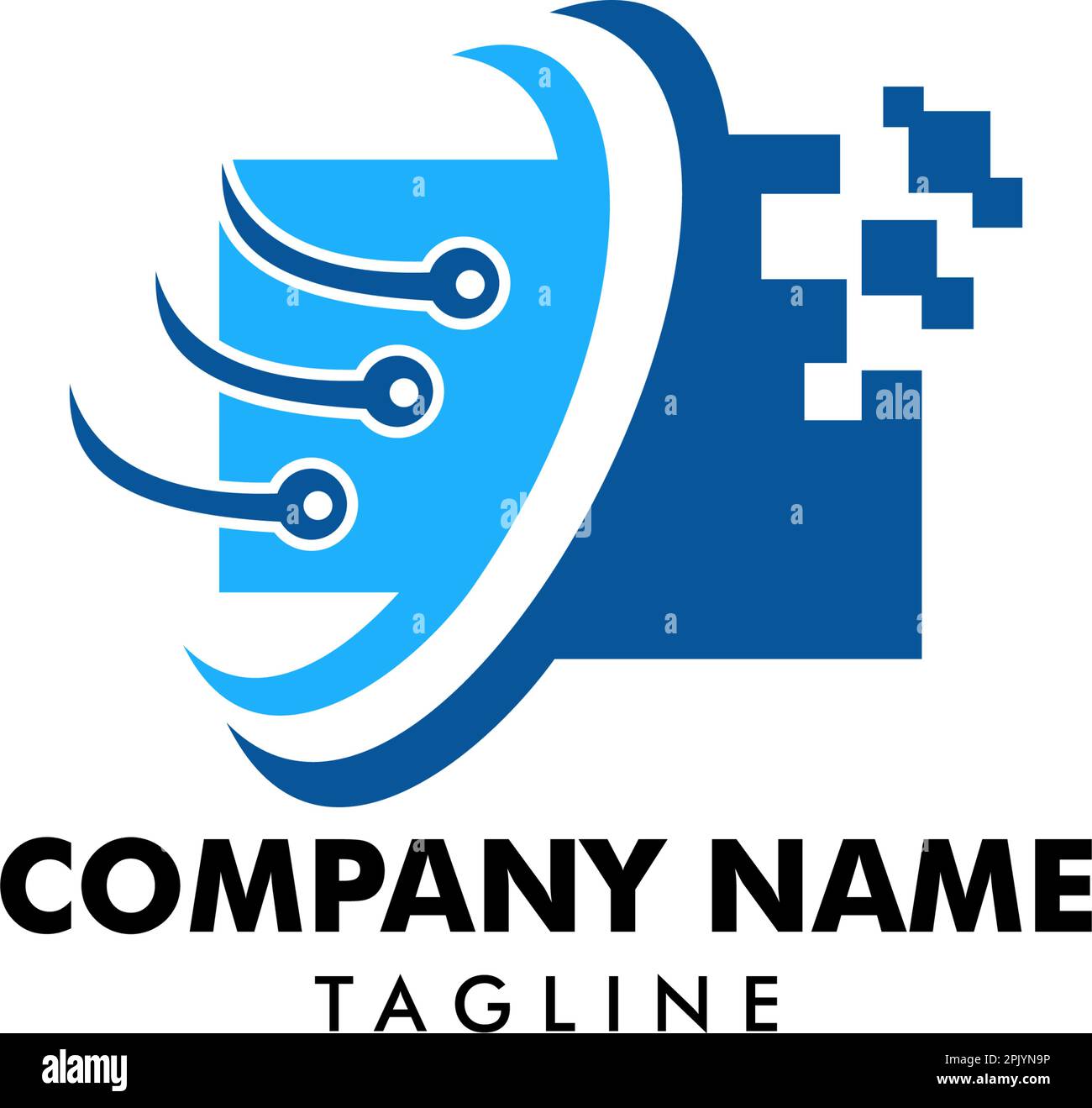 Pixel Folder Logo Template Design Vector Stock Vector Image & Art - Alamy