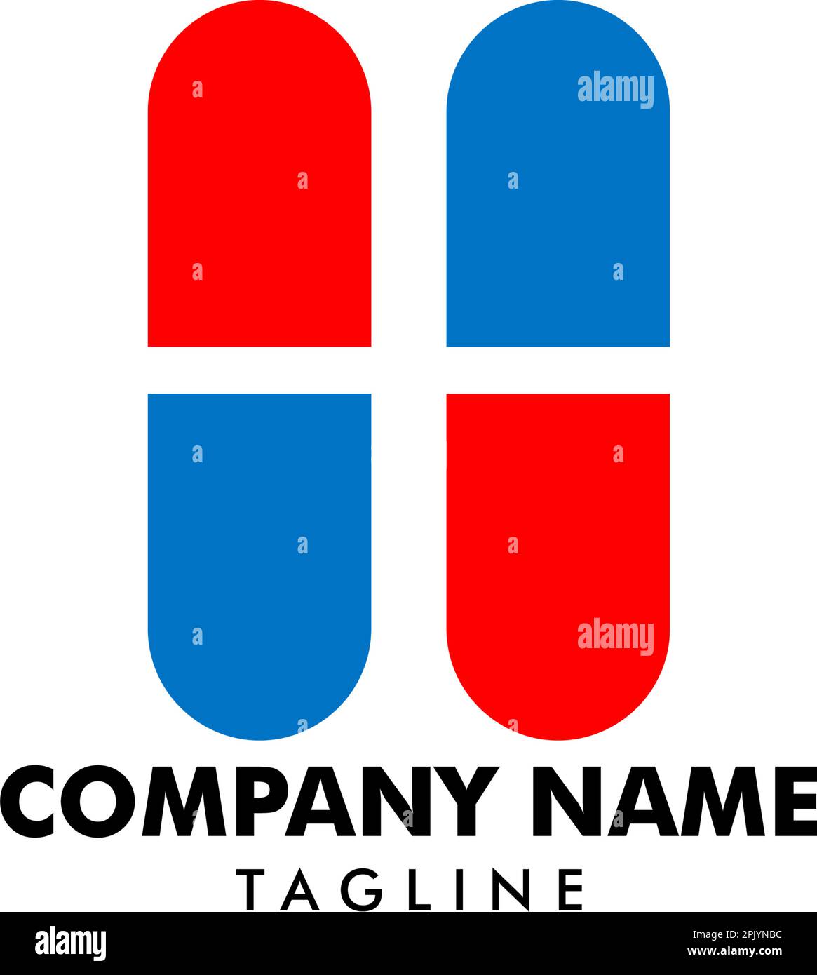 Pill plus logo design template vector Stock Vector Image & Art - Alamy