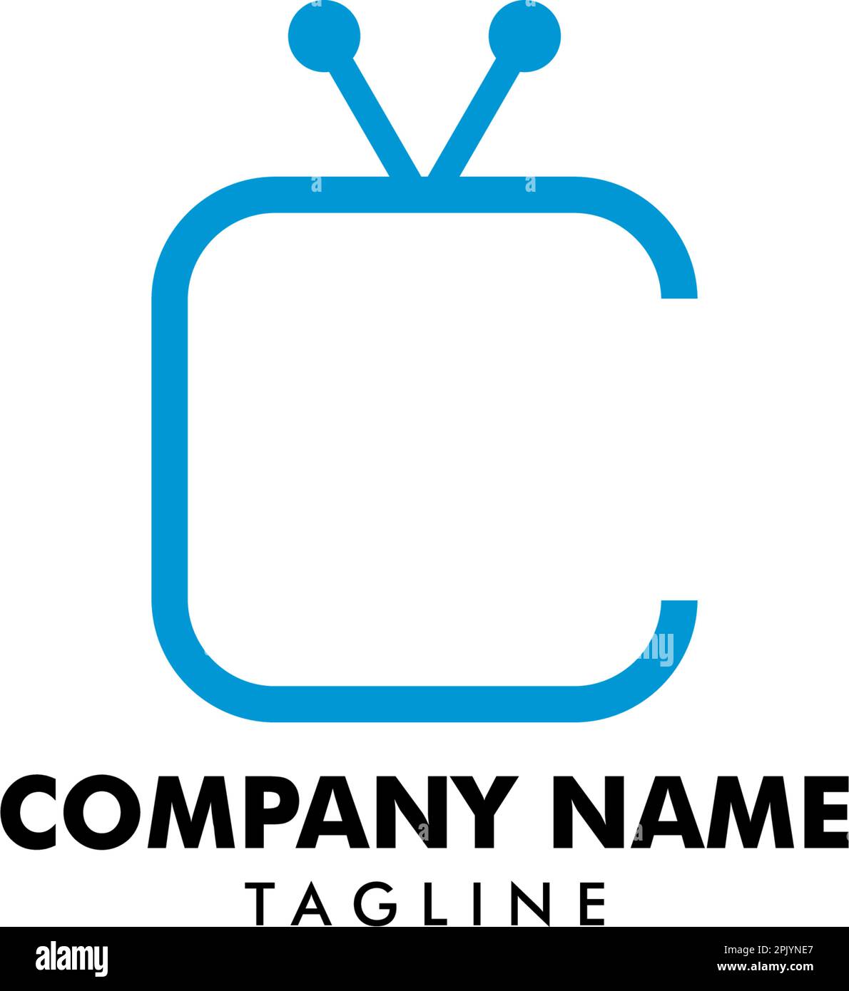 Multimedia initial Letter C Logo design Stock Vector Image & Art - Alamy