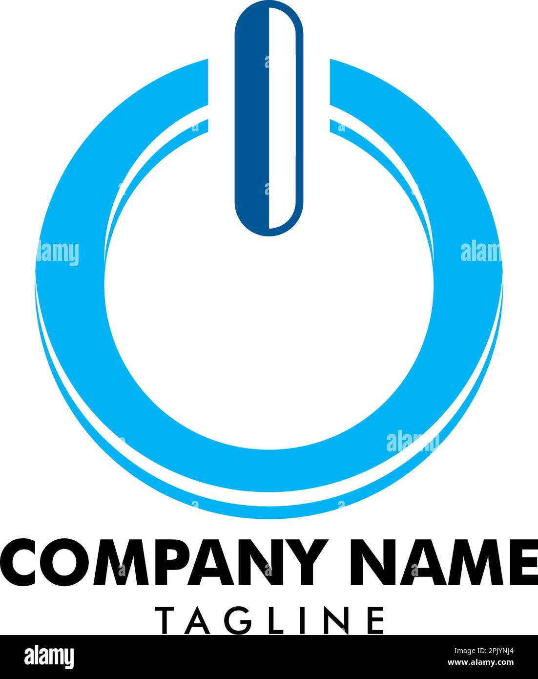 Power button Logo design vector Stock Vector Image & Art - Alamy