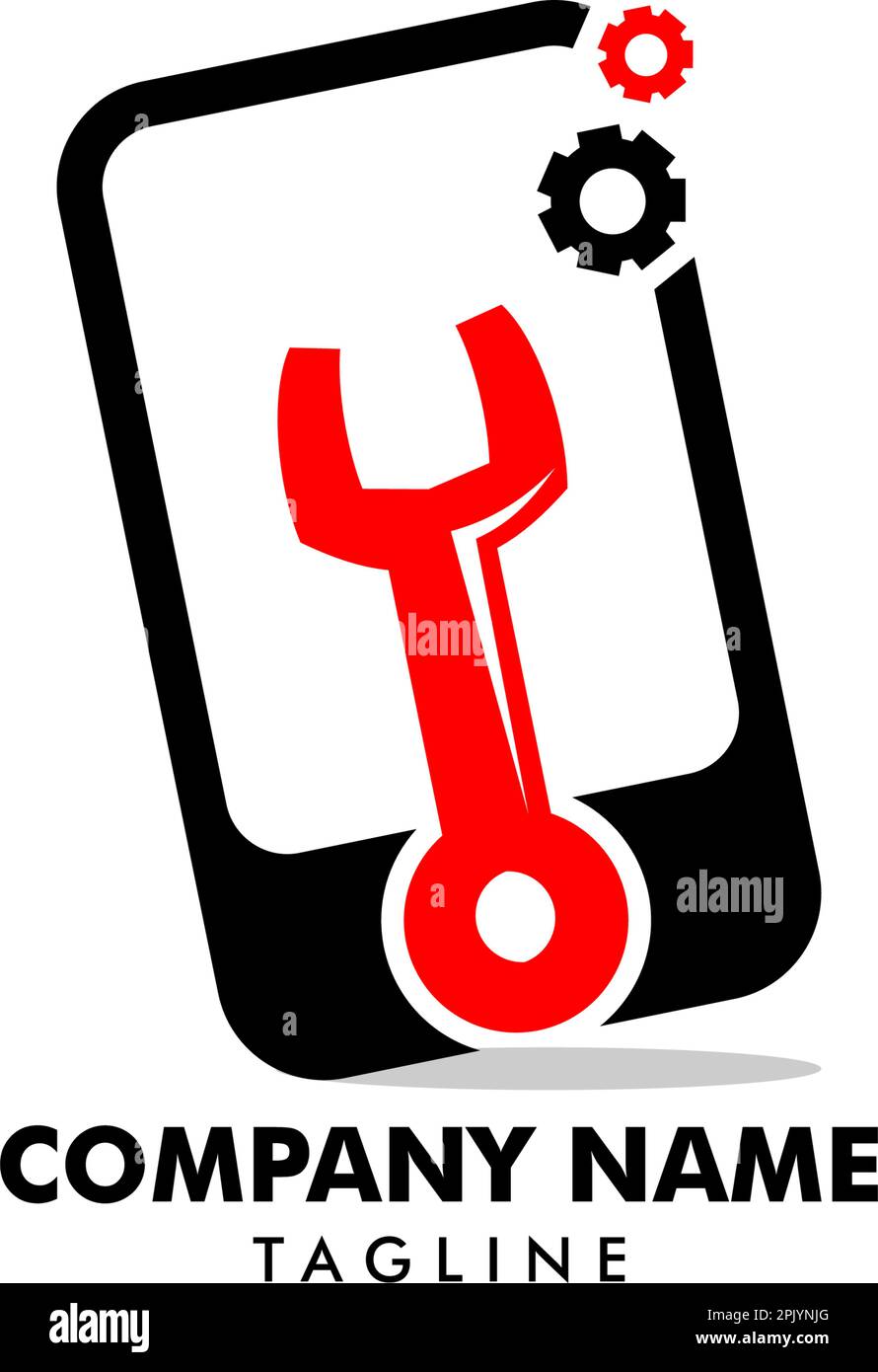 Mobile Repair Logo Design Template Stock Vector Image & Art - Alamy