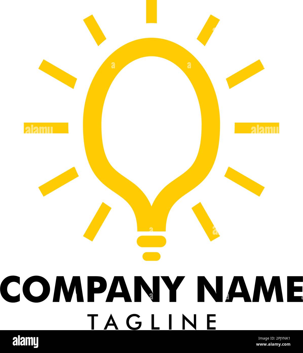 Light Bulb Idea Vector Illustration Logo concept Stock Vector Image ...