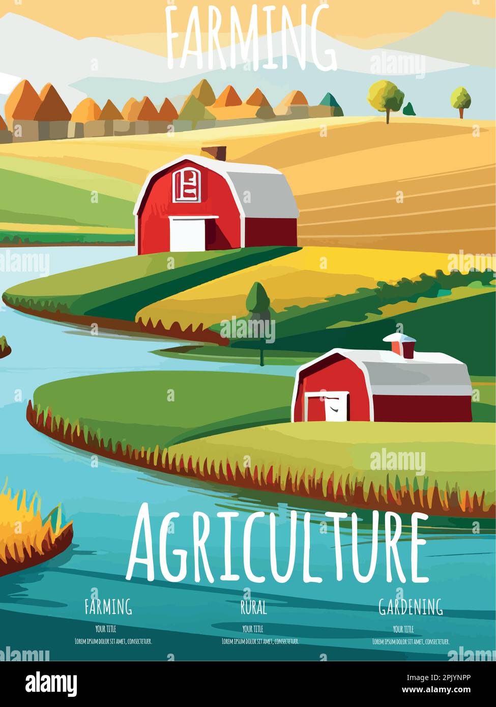 Olive tree countryside Stock Vector Images - Alamy