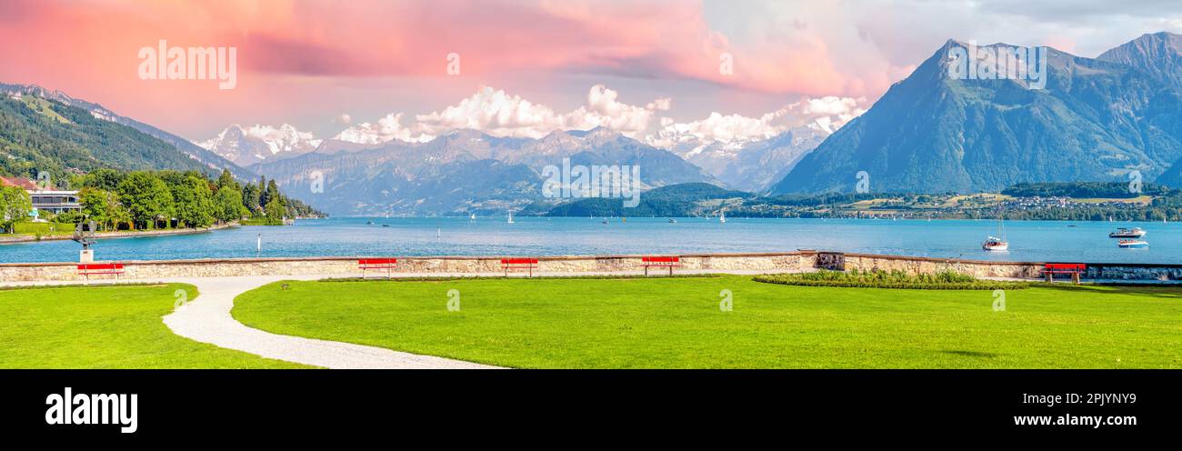 Thun, Lake Thun, Switzerland Stock Photo - Alamy
