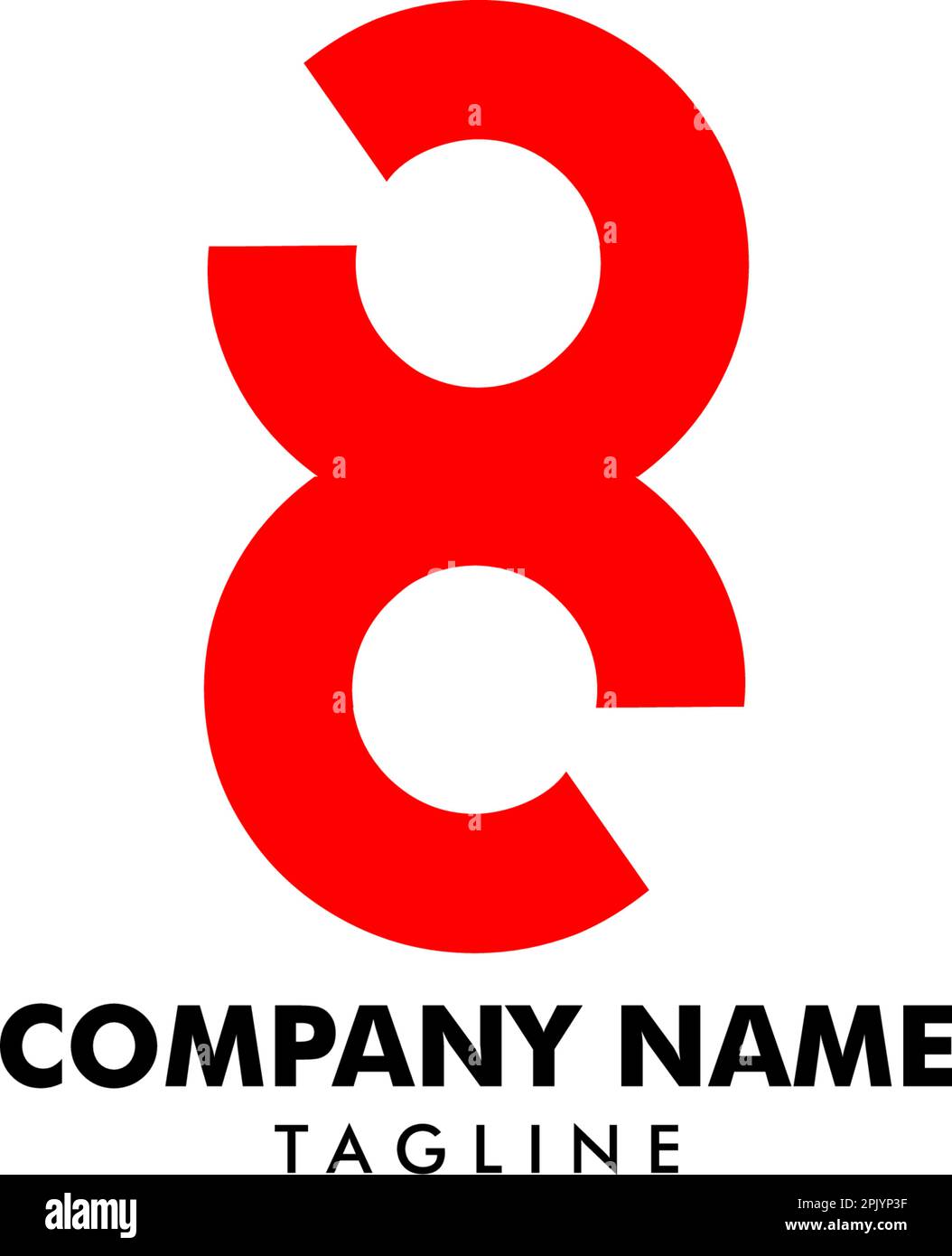 Number eight logo, Logo 8 vector template Stock Vector Image & Art - Alamy