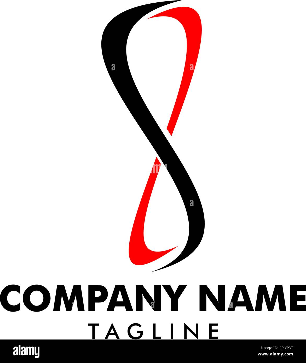 Letter number 8 infinity logo vector Stock Vector Image & Art - Alamy