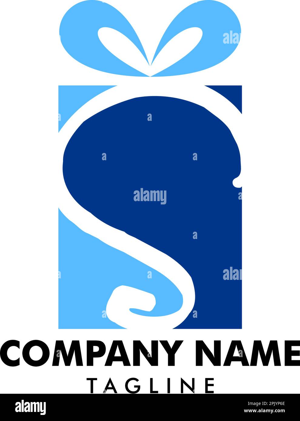 Initial logo icon for a gift shop business with the initials letter S ...