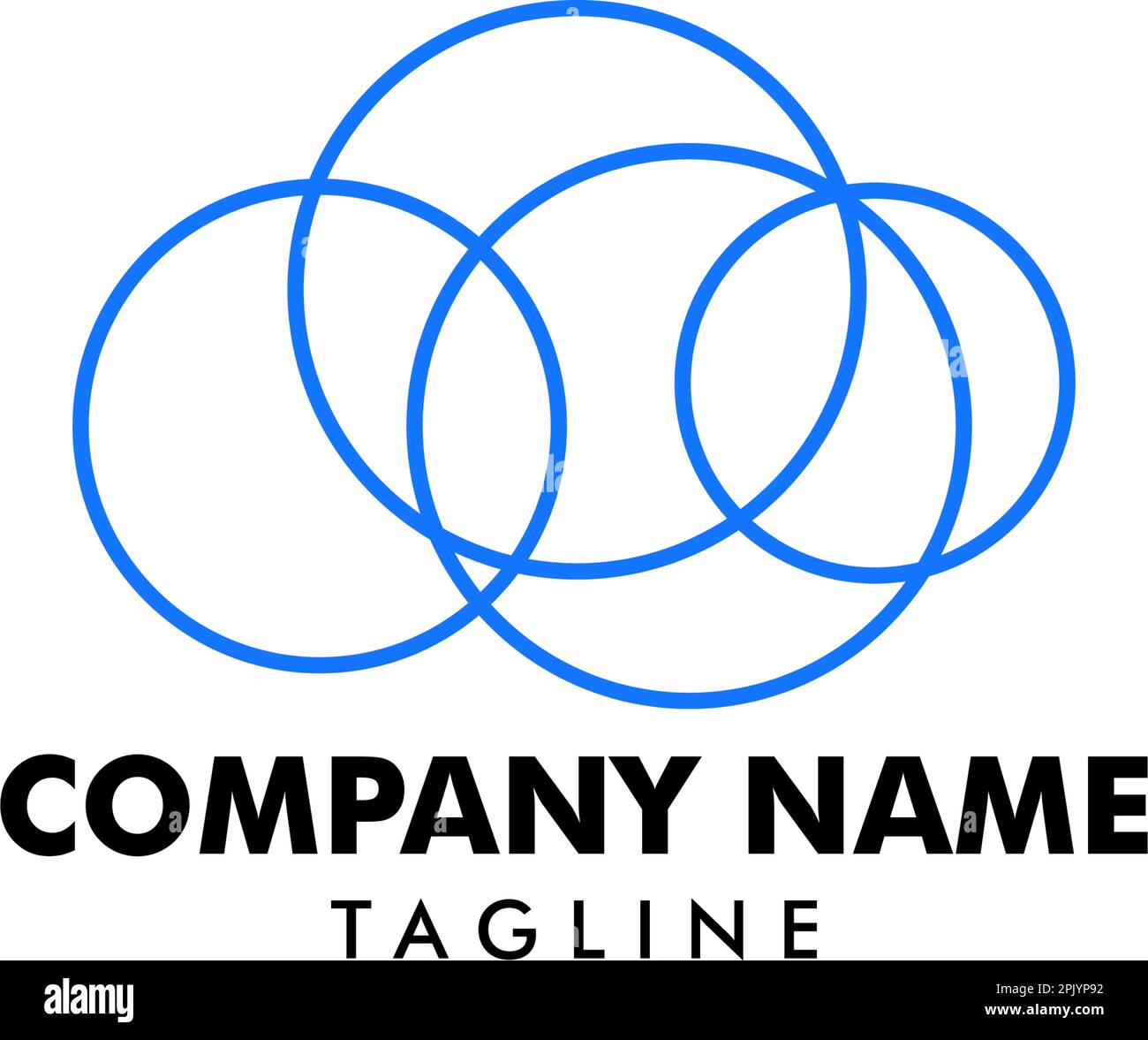 Line Cloud Logo Design Template Stock Vector Image & Art - Alamy