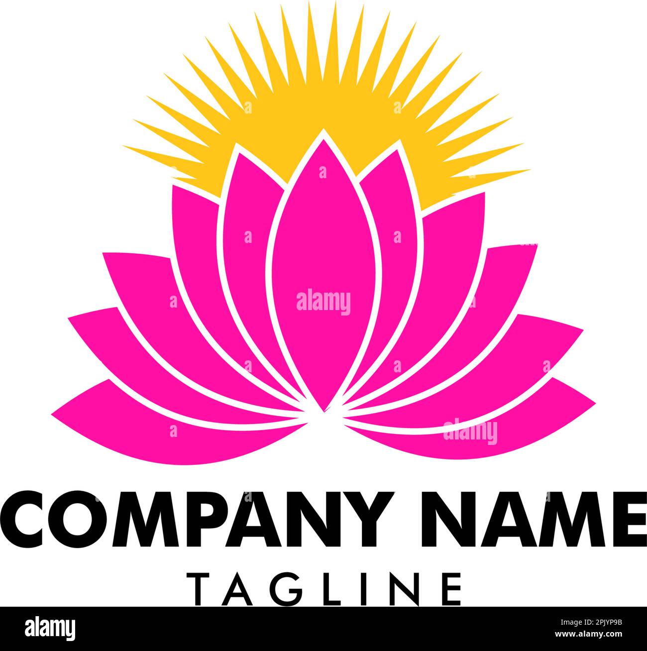 Lotus flower logo Stock Vector Image & Art - Alamy