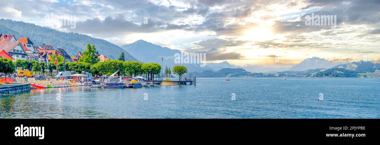 Old city of Zug, Switzerland Stock Photo - Alamy